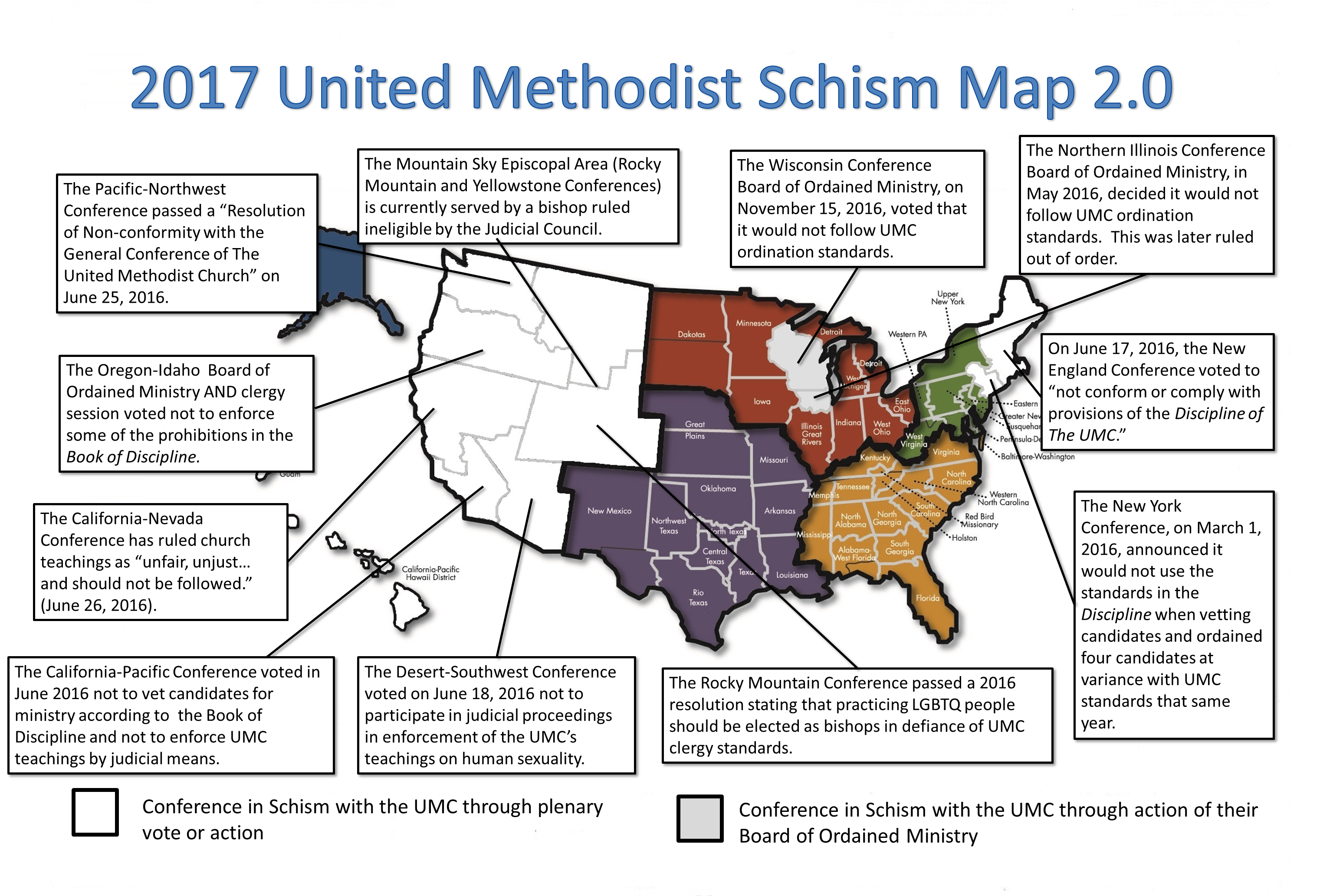 What Schism Map 2.0 Says about the Future of the UMC – People Need Jesus